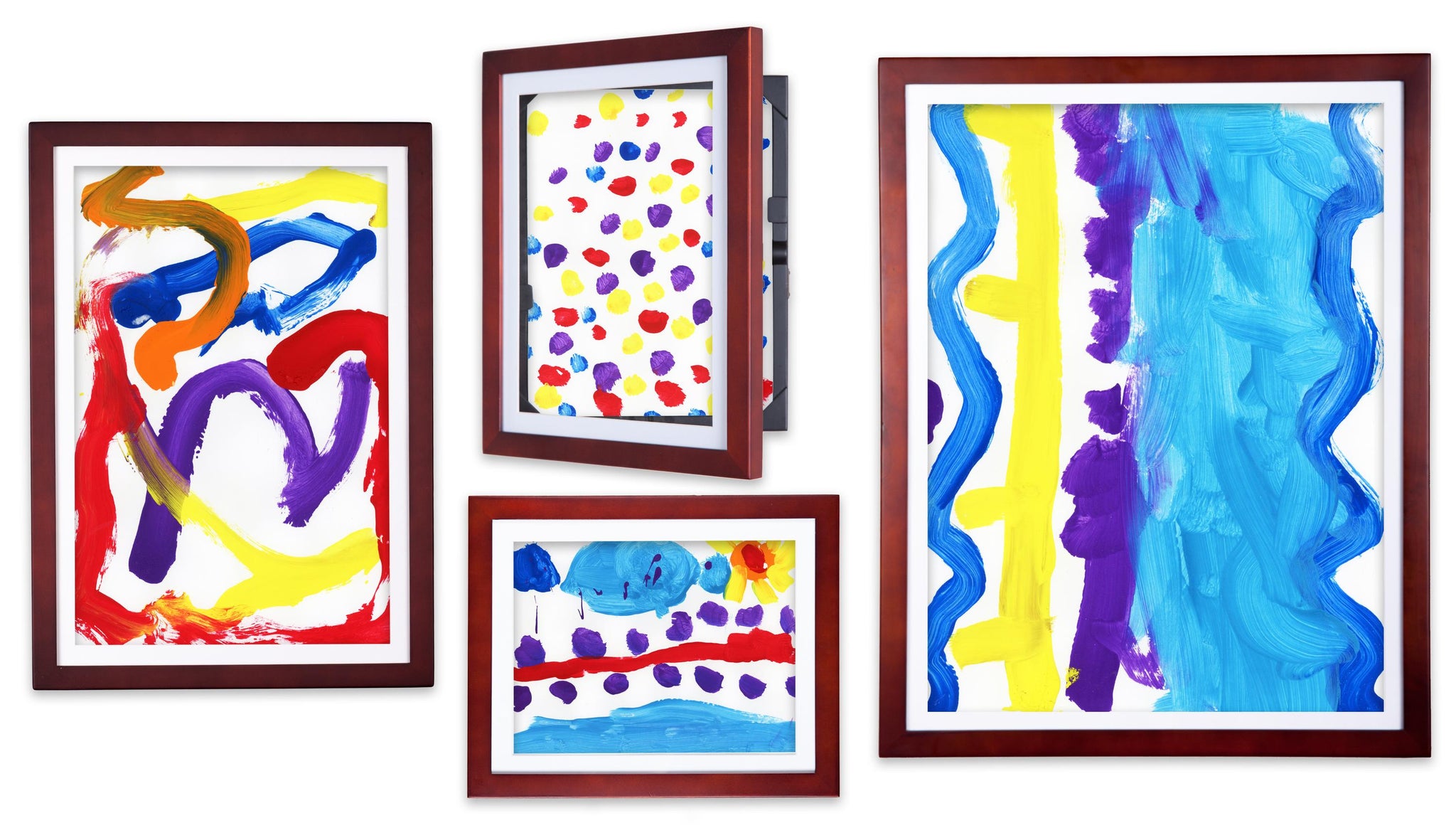 Easy Change Front-Open Kids Art Frame Lil Davinci - 4pc Gallery by Dynamic Frames – dynamicframes
